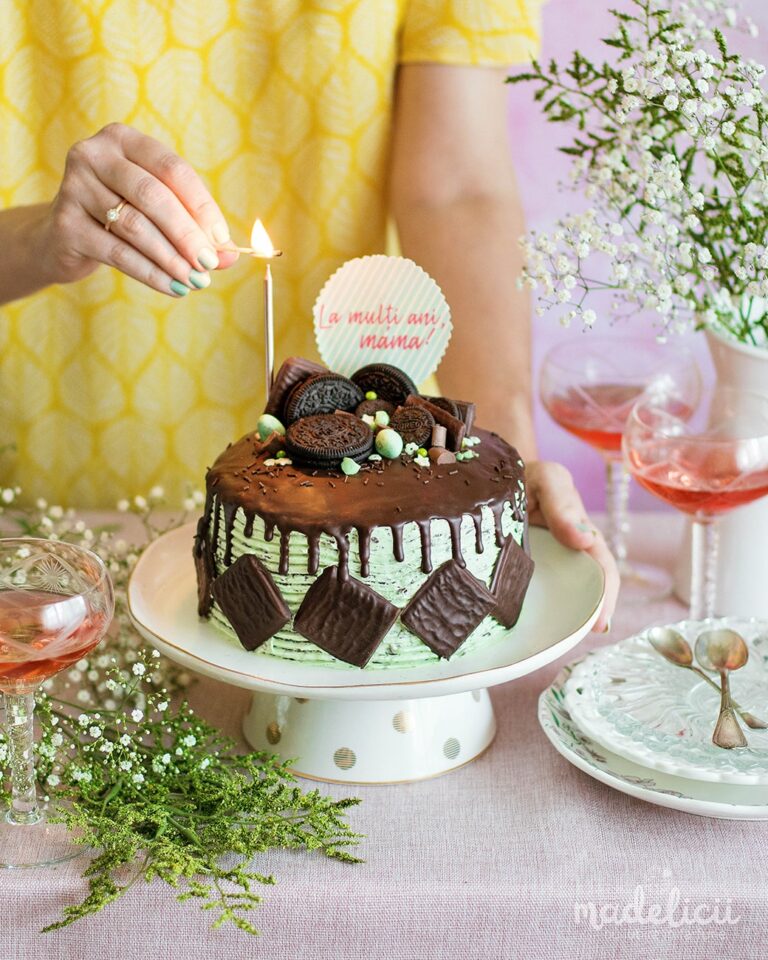 Tort cu ciocolata si menta (After Eight) - madelicii.ro