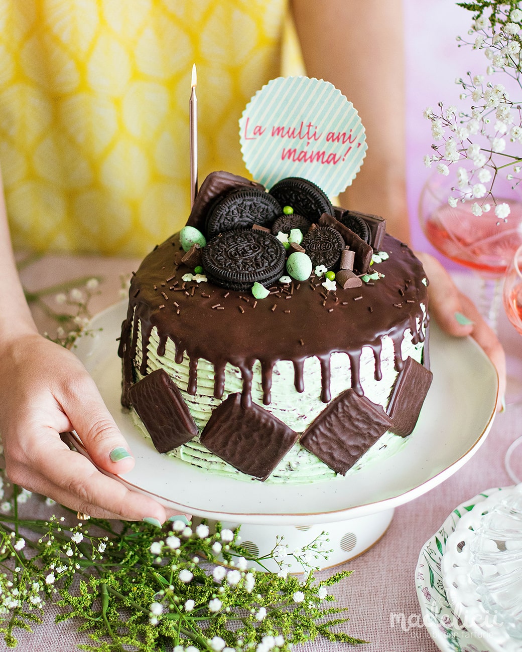 Tort cu ciocolata si menta (After Eight) - madelicii.ro