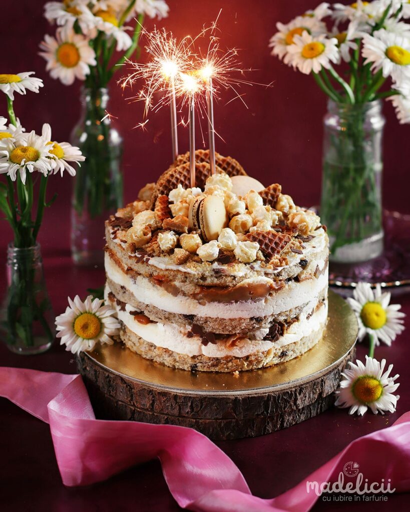 Tort cu banane, caramel si mascarpone - madelicii.ro