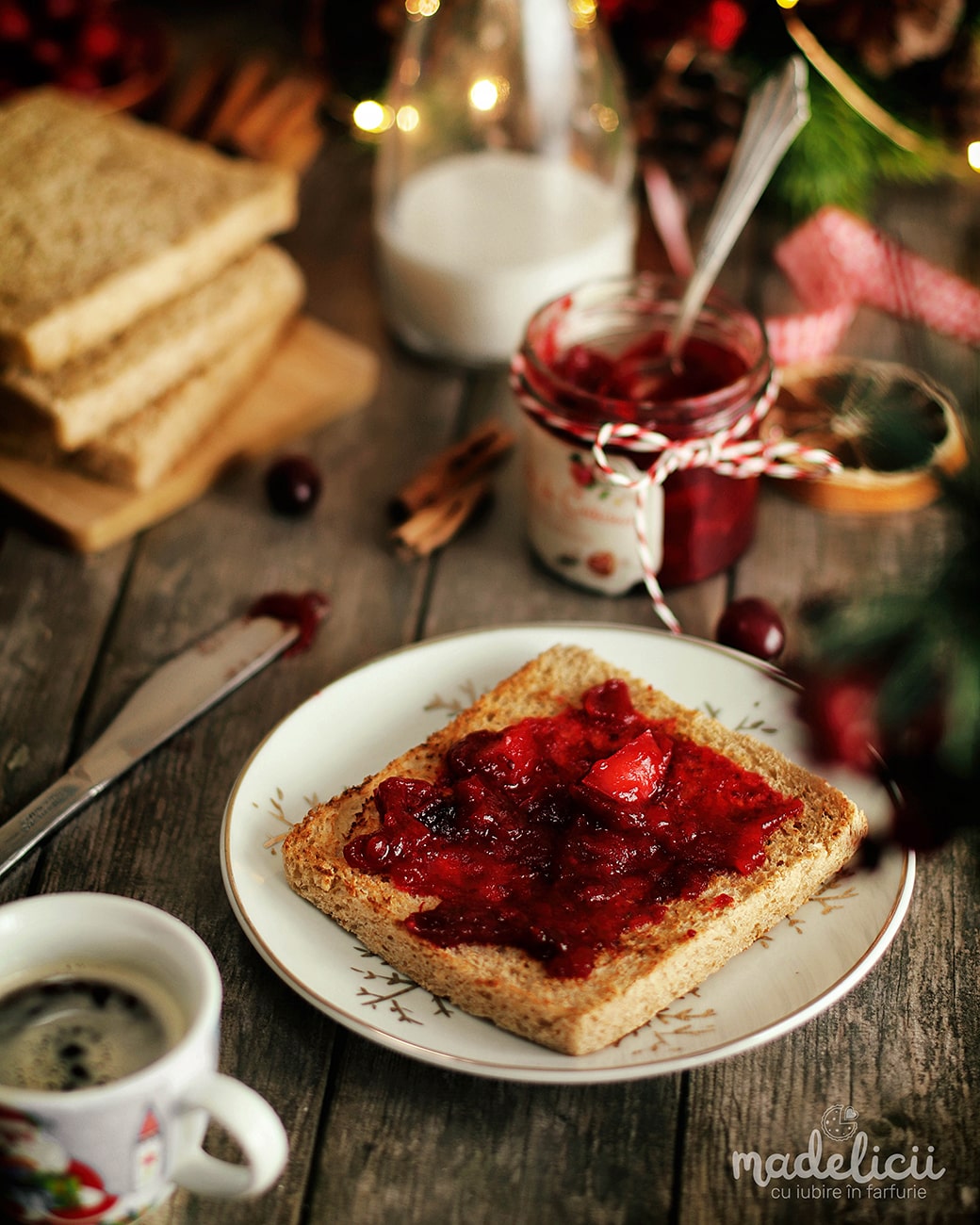 Dulceata de merisoare si portocale - madelicii.ro