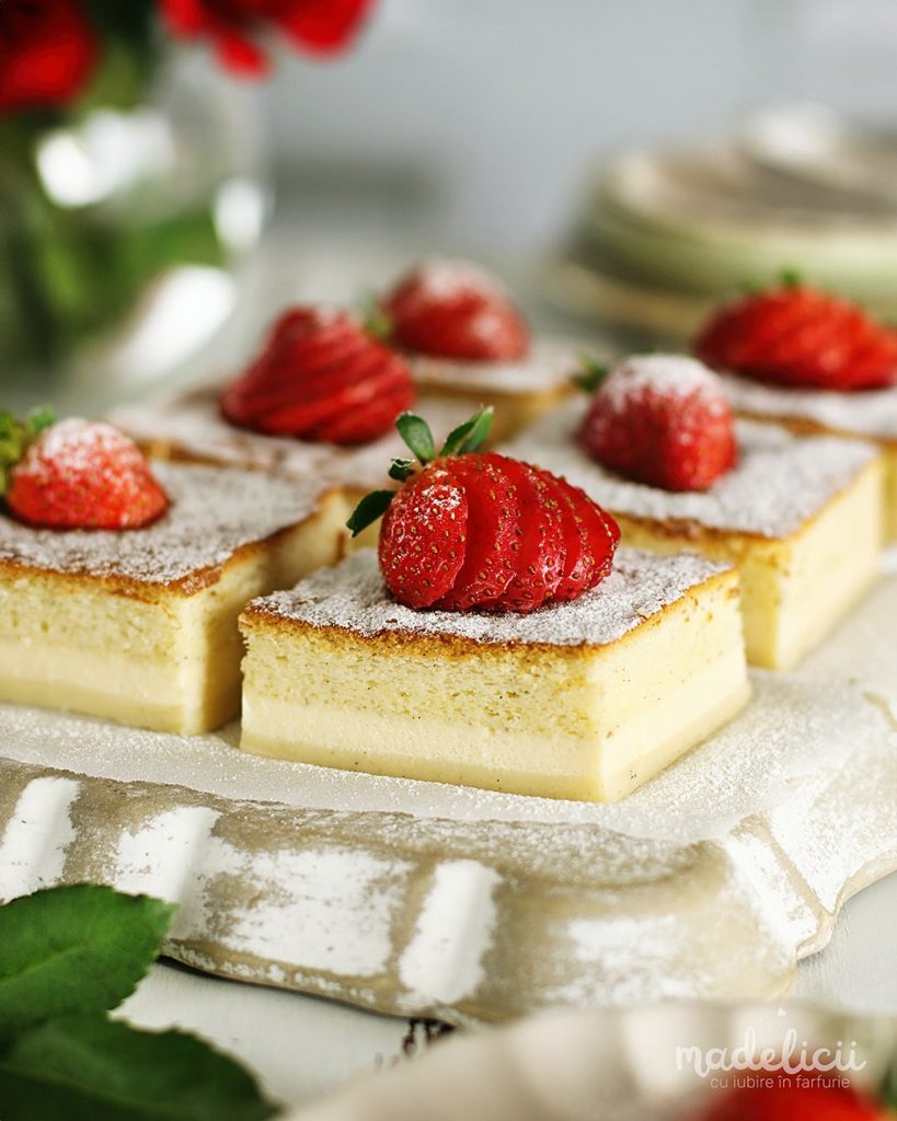Prajitura desteapta cu vanilie in 3 straturi - madelicii.ro