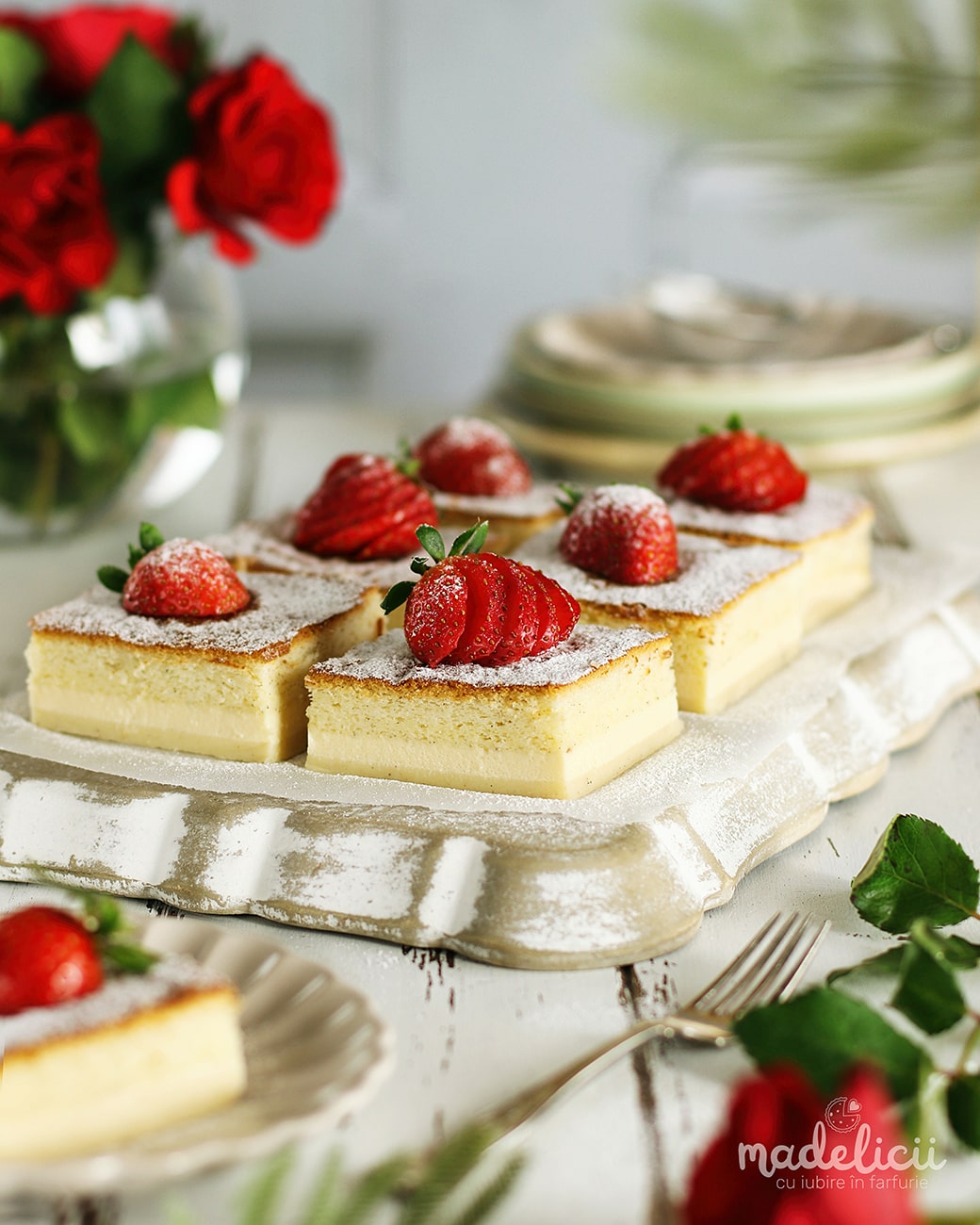 Prajitura desteapta cu vanilie in 3 straturi - madelicii.ro